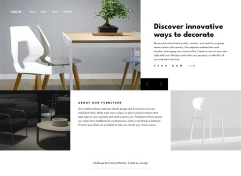 Frontend Mentor Responsive Room Homepage Using React Tailwind And Css Grid Coding Challenge
