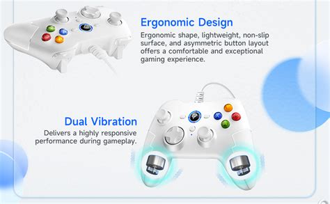 EasySMX PC Controllers Wired PC PS Controller Hall Linear Trigger Dual Vibration Joystick
