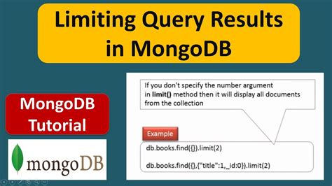 How To Limit Records In Mongodb Mongodb Tutorial For Beginners Youtube