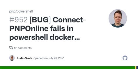 Bug Connect Pnponline Fails In Powershell Docker Container With No Such File Or Directory