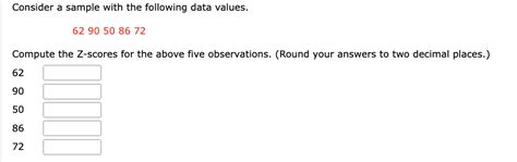 Solved Consider The Data In The Following Frequency