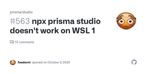 Npx Prisma Studio Doesn T Work On WSL Issue Prisma Studio GitHub