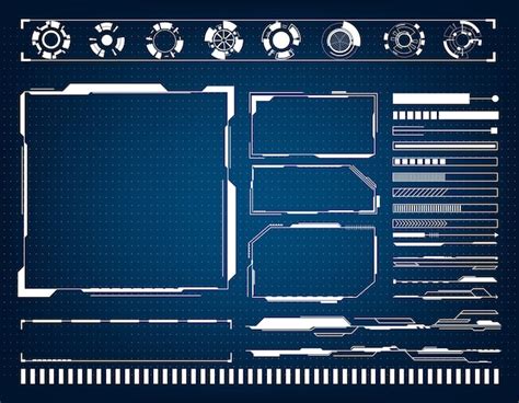 Premium Vector Abstract Technology Futuristic Interface Hud Concept