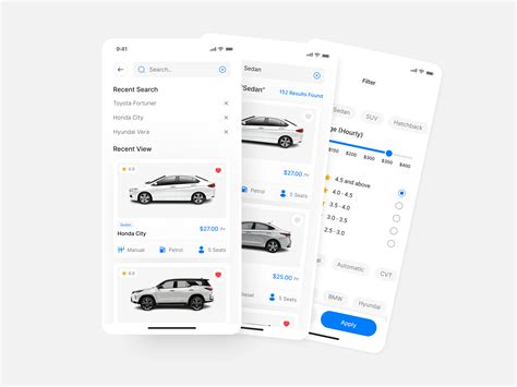 Car Rental App Uiux Design Car Rent App Design Uiux Behance
