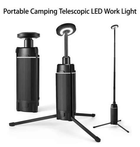 휴대용 캠핑 랜턴 텔레스코픽 Led 작업등 Usb 충전식 야외 바베큐 낚시 텐트 비상 램프 삼각대 포함 20 티몬