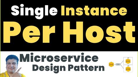 single service instance per host design pattern for microservice