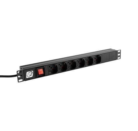 Pdu 19″ 1u With 6 Sockets And Light Switch Horizontal And Vertical