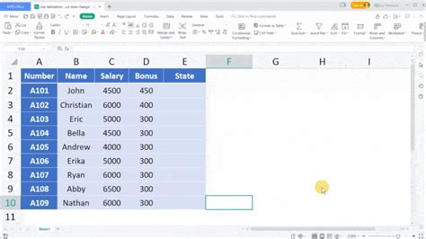 Use Validation To Restrict Data Change WPS Office Academy