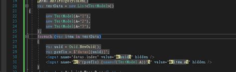 Mvc Binding List Data