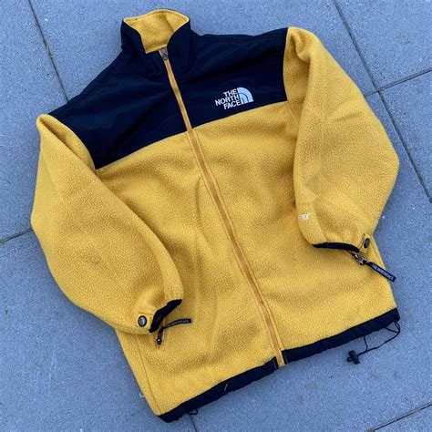 Yellow North Face Fleece Yellow North Face Denali Depop
