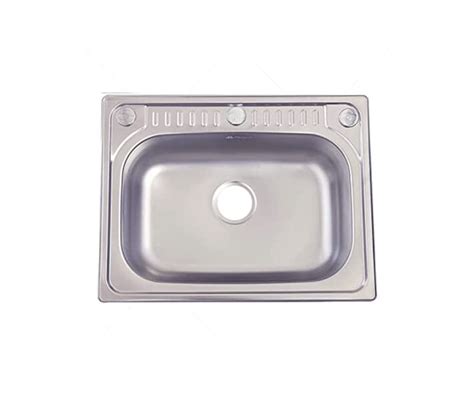 حله حوض مطبخ استانلس ستايل مقاس 66 × 51 سم سمك 08 مم عمق 21 سم