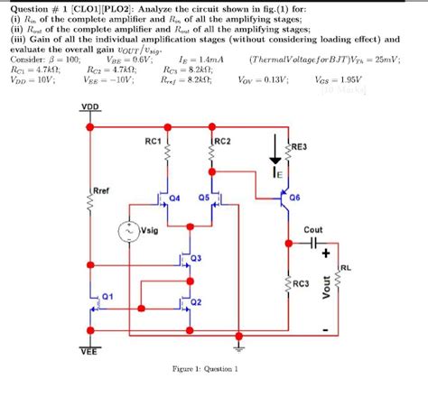 question 1 clo1][plo2 analyze the circuit shown in
