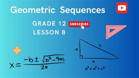 Geometric Sequences Simultaneous Equations Lesson 8 Youtube
