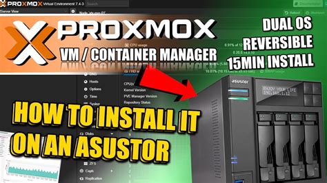 How To Install Proxmox On An Asustor NAS