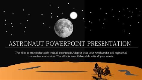 Astronaut PowerPoint Template Presentation And Google Slides Powerpoint Powerpoint Templates
