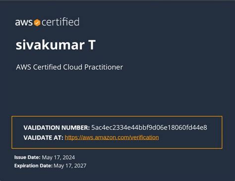 Aws Certification Cloudpractitioner Dataengineer Cloudcomputing Siva Kumar