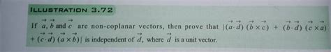 ILLUSTRATION 3 72If A B And C Are Non Coplanar Vectors Then Prove That