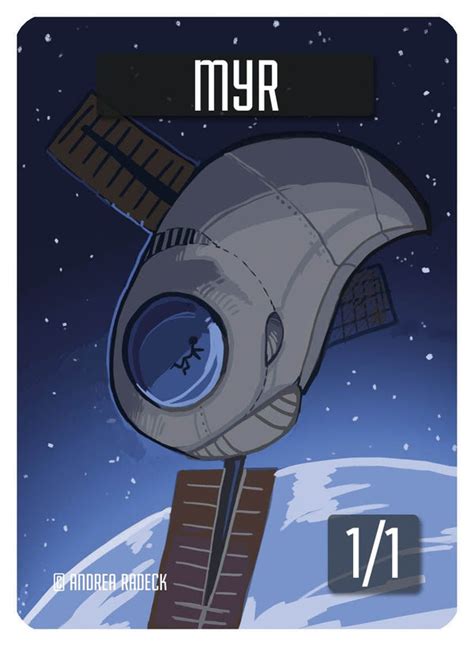 Myr Token 1 1 By Andrea Radeck Original Magic Art