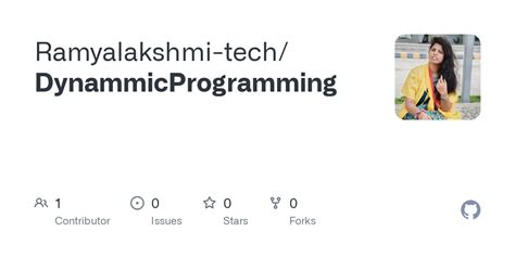 GitHub Ramyalakshmi Tech DynammicProgramming