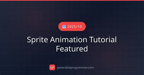 Sprite Animation Tutorial Complete 2d Character Guide 2025