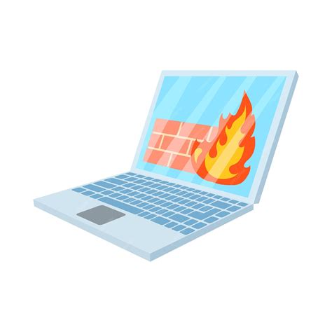 Premium Vector Virus On Laptop Icon In Cartoon Style Isolated On White Background Technique Symbol