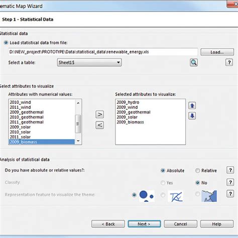 The First Step Of The Wizard Where The Statistical Data Are Loaded In Download Scientific