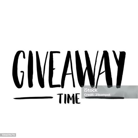 그것은 공짜 시간 문자 텍스트입니다 흰색 배경에 고립 된 소셜 미디어 프로 모션 인쇄 술 무료 선물 추첨 승리는 공짜 벡터 광고입니다 래플에 대한 스톡 벡터 아트 및 기타