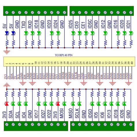 Ultra Small RPi GPIO Status LED Terminal Block Breakout Board Module For Raspberry Pi