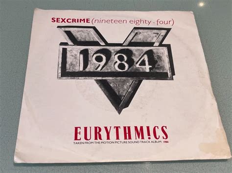 Eurythmics Sexcrime Nineteen Eighty Four Vinyl Record 7 Single