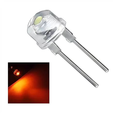 10 X Diodo Led 03w 2v 100ma 8mm Rojo Proyecto Arduino