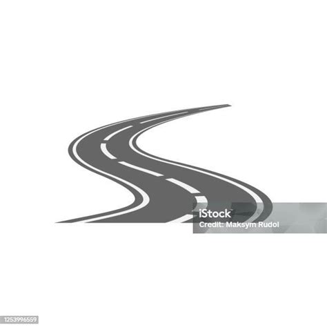도로 플랫 아스팔트 아이콘 흰색 배경에 격리 된 벡터 일러스트 3차원 형태에 대한 스톡 벡터 아트 및 기타 이미지 3차원 형태 개념 거리 Istock