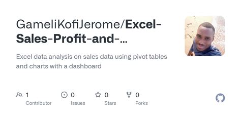 GitHub GameliKofiJerome Excel Sales Profit And Revenue Dashboard Excel Data Analysis On Sales