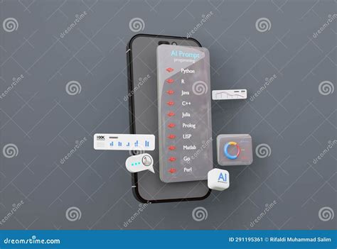 3d Computer Ai Robot Chatbot Web Uiux Software Ai Programming Algorithms Stock Illustration