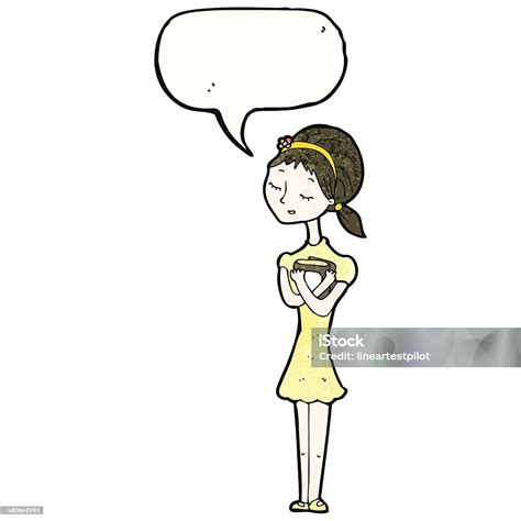 Kartun Gadis Kurus Memegang Buku Ilustrasi Stok Unduh Gambar Sekarang