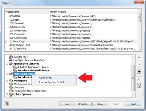 materials library autodesk community