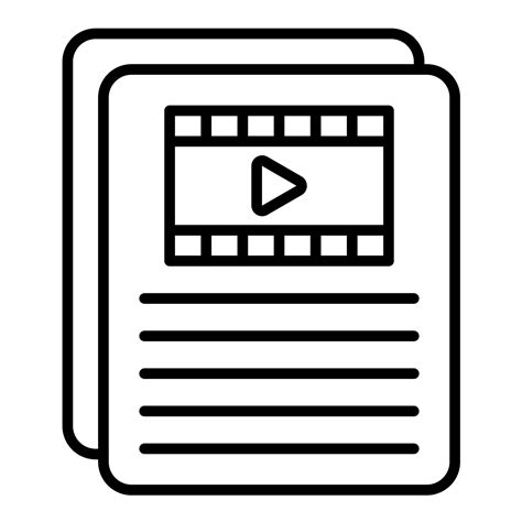 Script Line Icon 6559622 Vector Art At Vecteezy