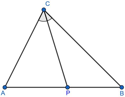 Given Cp Is The Bisector Of Angle C Of ∆abc Prove P Is Knowledgeboat