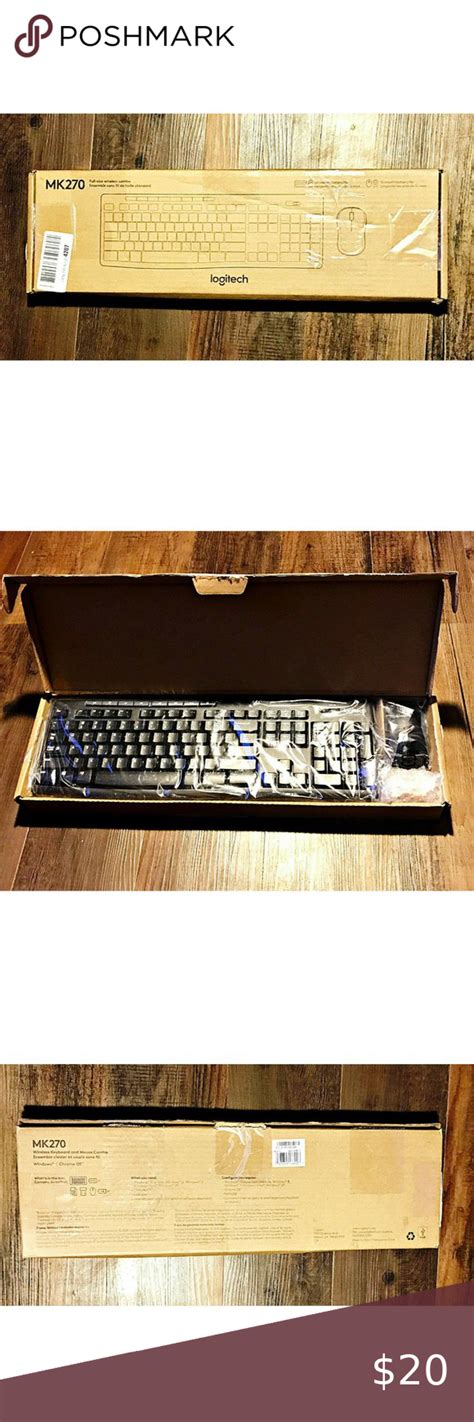 Logitech Mk270 Full Sized Wireless Keyboard And