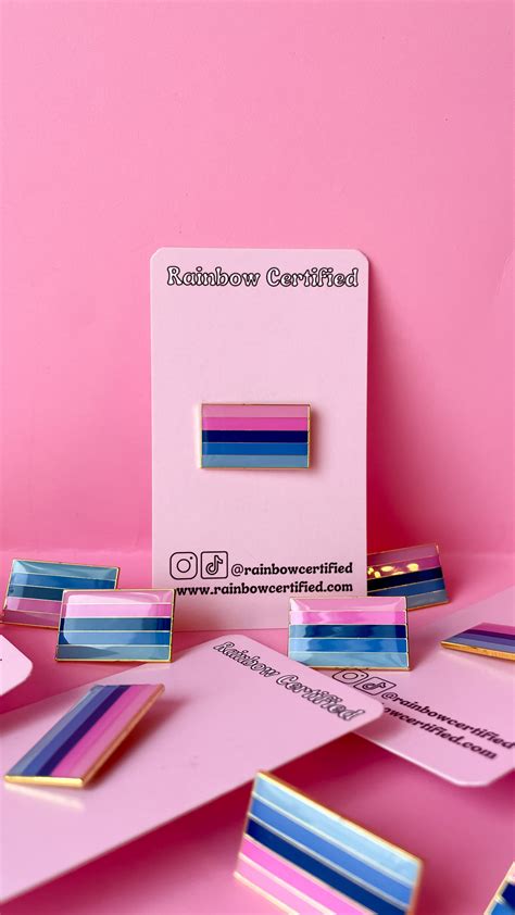 Omnisexual Pride Flag Lgbtq Pin Rainbow Certified
