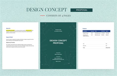 Editable Concept Templates In Word To Download