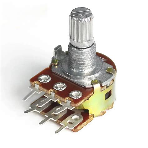 Double Potentiometer 10K Linear Stereo 6 Pins OTRONIC