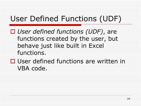 Advanced Excel Topics Visual Basic For Applications Vba Ppt Download