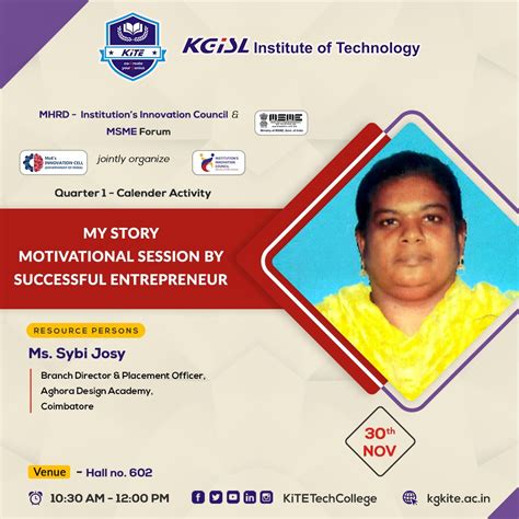 Kgisl Institute Of Technology On Linkedin Kitetechcollege Innovation Story Entrepreneur