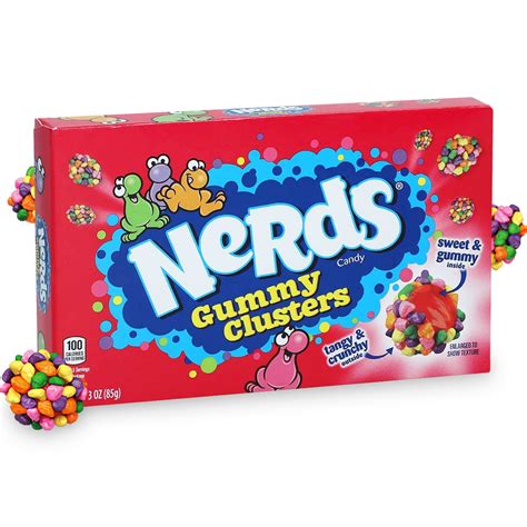 Wonka Nerds Gummy Clusters American Fruit Gums With Nerds Candy