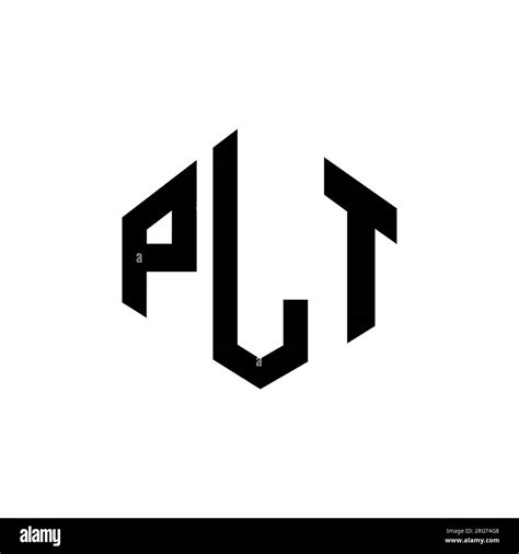 PLT Letter Logo Design With Polygon Shape PLT Polygon And Cube Shape Logo Design PLT Hexagon