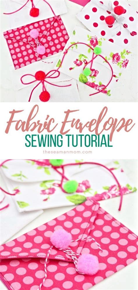 Make Your Own Envelope With This Easy Peasy Fabric Envelopes Tutorial These Adorable DIY