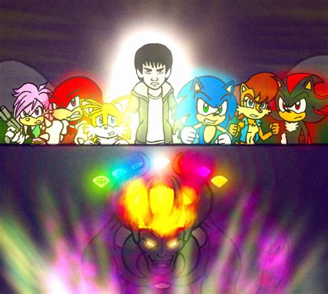 Jack And Archie Sonic Team Confronted Horn Rex By Jmantheangel2 On