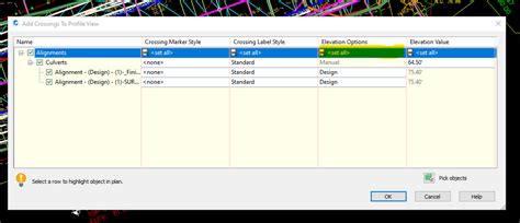 profile view crossing label issue autodesk community