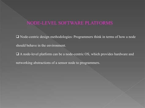 sensor network platforms and tools pptx