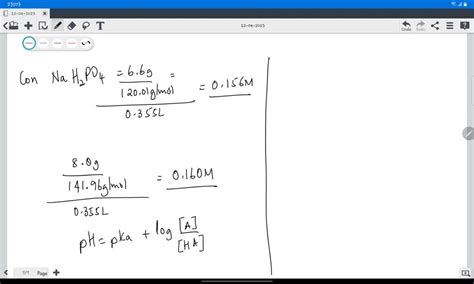 Solved What Is The Ph Of A Soft Drink In Which The Major Buffer